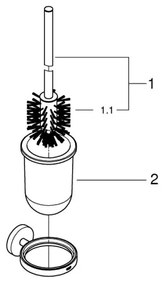 GROHE 411852430 - Souprava na čištění toalety START 398 × 121 mm černá