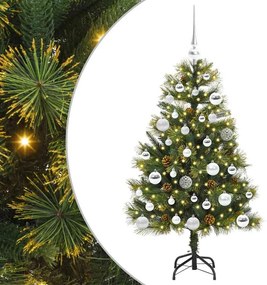 Umělý sklopný vánoční stromeček s kužely Zelená 120 cm 3395076