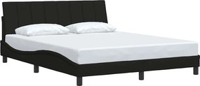 Rám postele bez matrace Hanko černý 160 x 200 cm textil 3310400