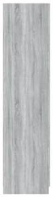 Šatní skříň šedá sonoma 90 x 52 x 200 cm kompozitní dřevo - Default Title