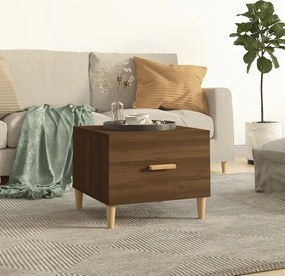 vidaXL Konferenční stolek 50 x 50 x 40 cm kompozitní dřevo [812720] Barva: hnědý dub