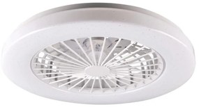 Polux LED Stmívatelné stropní svítidlo s ventilátorem LIBYA LED/48W/230V 3000-6500K+DO 325792