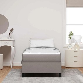 Postel s boxspringem Taupe 80 x 200 cm textil 3398819