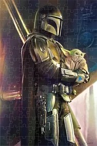 PRIME 3D Puzzle Star Wars: Mandalorian 3D / 150 dílků / 31 × 46 cm