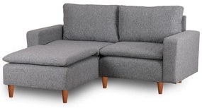 Hanah Home Rohová pohovka LUNGO MINI světle šedá