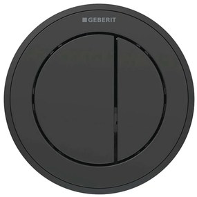 Geberit - Oddálené ovládání typ 10, pneumatické, pro 2 množství splachování, černá 116.057.DW.1