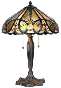 Stolní lampa Tiffany ART DECO Clayre &amp; Eef 5LL-5299