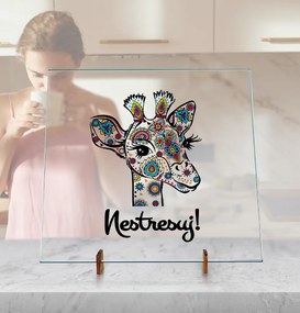 Ahome CZ Dekorační skleněná deska - Nestresuj