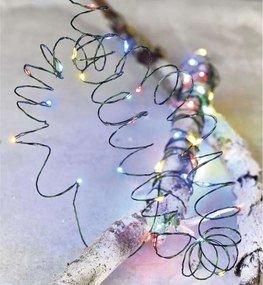 EMOS LED vánoční nano řetěz zelený, multicolor 4m D3AM01