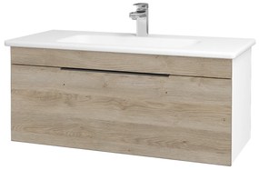 Dřevojas Koupelnová skříň ASTON SZZ 100 Varianta: N01 Bílá lesk / Úchytka T07 / D17 Colorado