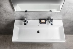 GSI, KUBE X keramické umyvadlo 100x47 cm, bílá ExtraGlaze, 9423211