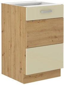 Kuchyňská skříňka Artisan 50 ZL 1F BB Barva dvířek krém lesk