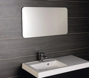 Sapho Sapho, ISHAPE Zrcadlo 1200x600mm, zaoblené rohy, bez uchycení, AG612