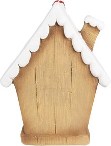 Hnědá svítící perníková chaloupka Gingerbread House - 27*11*36 cm