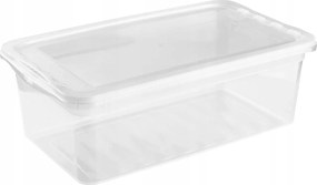 Keeeper Úložný box s víkem (má 2 funkce) BEA Clearbox 5,5L, 33 x 19 x 12 cm