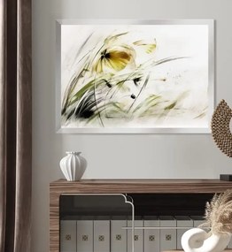 Elegantní obraz na plátně do světlého obývacího pokoje Květiny, Série v Oblacích | Anna Borkowska