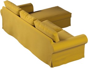 Potah na pohovku IKEA Ektorp 2-místná s lenoškou barva žlutá látka sametová