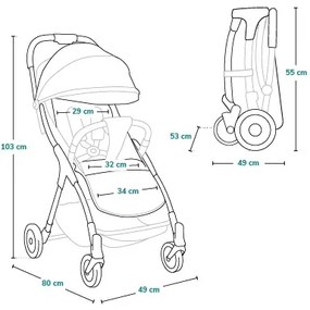Lionelo - Sportovní kočárek JULIE ONE Golden Moments