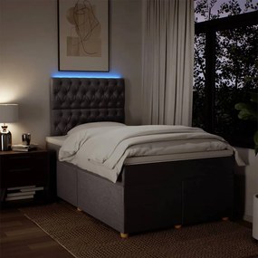 Box spring postel s matrací taupe 120x200 cm textil 3293558