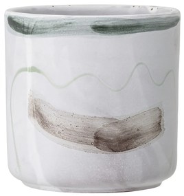 Bloomingville Terakotový obal na květináč Deco White, multi barva, keramika