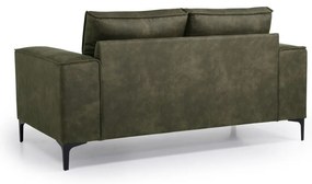 Zelená pohovka z imitace kůže 164 cm Copenhagen – Scandic