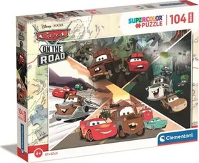 Clementoni PUZZLE Auta na cestách MAXI / 104 dílků / od 6 let