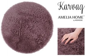 Kulatý koberec Karvag růžový