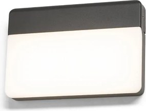 RED R13756 Svítidlo GAVIN nástěnná antracitová mléčný akryl 230V LED 13W IP65 3000K - RED - DESIGN RENDL