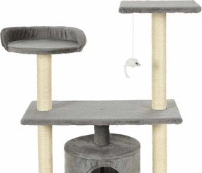 Škrabadlo pro kočky se sisalovými sloupky 95 cm šedé 170512