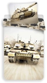 JERRY FABRICS Povlečení Tank Bavlna, 140/200, 70/90 cm