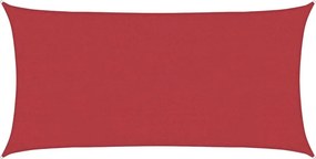 Plachta proti slunci 160 g/m² červená 4 x 7 m HDPE 311630