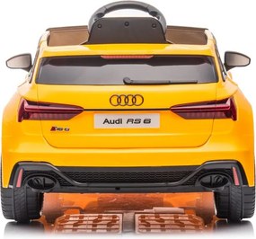 LEAN CARS Elektrické autíčko Audi RS6 BRD-2118 žluté