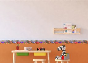 Dětská samolepící bordura na zeď Disney Auta Londýn | 5 m x 13.8 cm | DWBD8071
