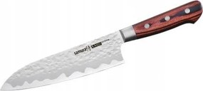Nůž Santoku 18 cm Samura Kaiju Ocel AUS-8, Mahagonová rukojeť