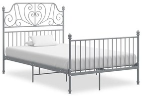 Rám postele šedý kov 120 x 200 cm,  324849