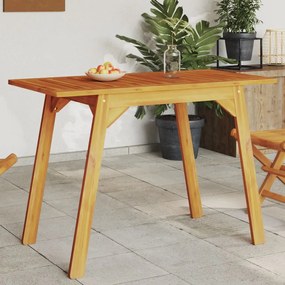 Zahradní Jídelní Stůl 110 X 56 X 75 Cm Masivní Akáciové Dřevo