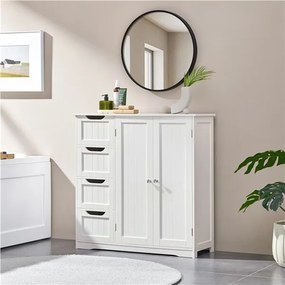 Koupelnová skříňka Yaheetech – bílá (266634004746)