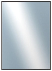DANTIK - Zarámované zrcadlo - rozměr s rámem cca 50x70 cm z lišty Hliník černá | P22-021 (7022021)
