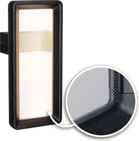 P 93109 LED venkovní nástěnné svítidlo Reana pohybové čidlo HF senzor IP44 176x107mm 3000K 2x3W 230V antracit kov - PAULMANN