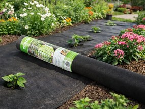 DIVODV Hustá černá agrovlákna 50 g, 1 x 10 m, protiplevelová textilie, mulčovací rohož