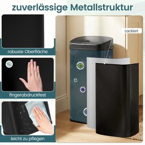 Costway 68 L Automatický odpadkový koš se senzorem a dvouzónový inteligentní