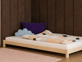 Rovný čalouněný panel na zeď VELUR extra dlouhý Zvolte barvu: Modrá, Zvolte rozměr: 20x180 cm, Uchycení na zeď: Se samolepícím suchým zipem