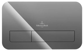 VILLEROY & BOCH Villeroy Boch ViConnect: M200 ovládací tlačítko k WC, Glass Glossy Grey, 922400RA