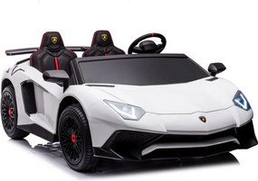 LEAN CARS Elektrické autíčko Lamborghini XXL A8803 bílé 24V