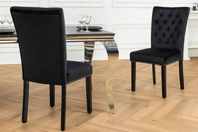 Designová židle Queen II černý samet