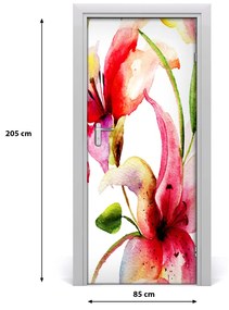 Fototapeta samolepící květy lilie 85x205 cm