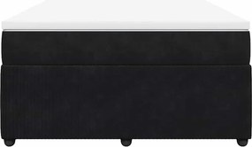 Box spring postel s matrací černá 140 x 190 cm samet 3285640