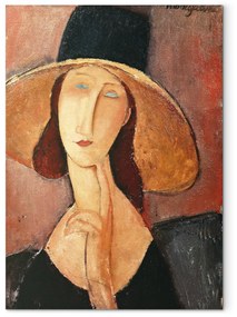 Reprodukce obrazu Portrét Jeanne Hebuterne ve velkém klobouku