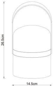 LUCIDE 06800/03/31 JOE LED venkovní stolní svítidlo na baterie 3W=278lm 2800-3200K IP44
