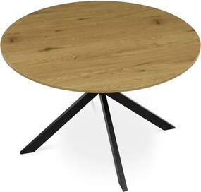 Autronic Jídelní stůl kulatý 120 cm HT-F4120 OAK Odstín: Dub divoký